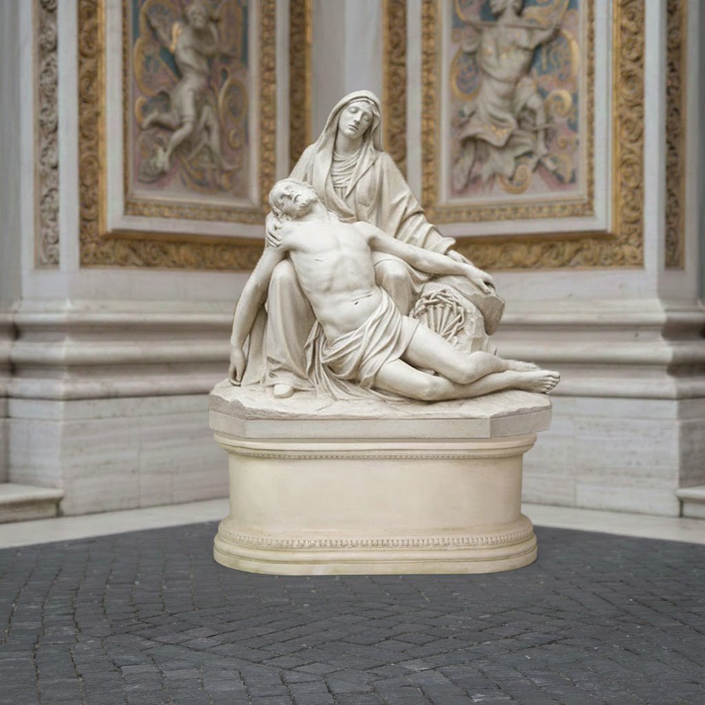 Lifesize Pieta by the Daprato Outdoor/Indoor Statue - Bella Statues ...